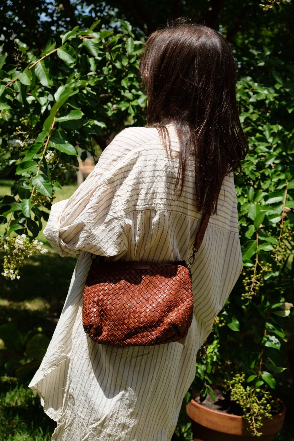Basque Crossbody Bag - Amber