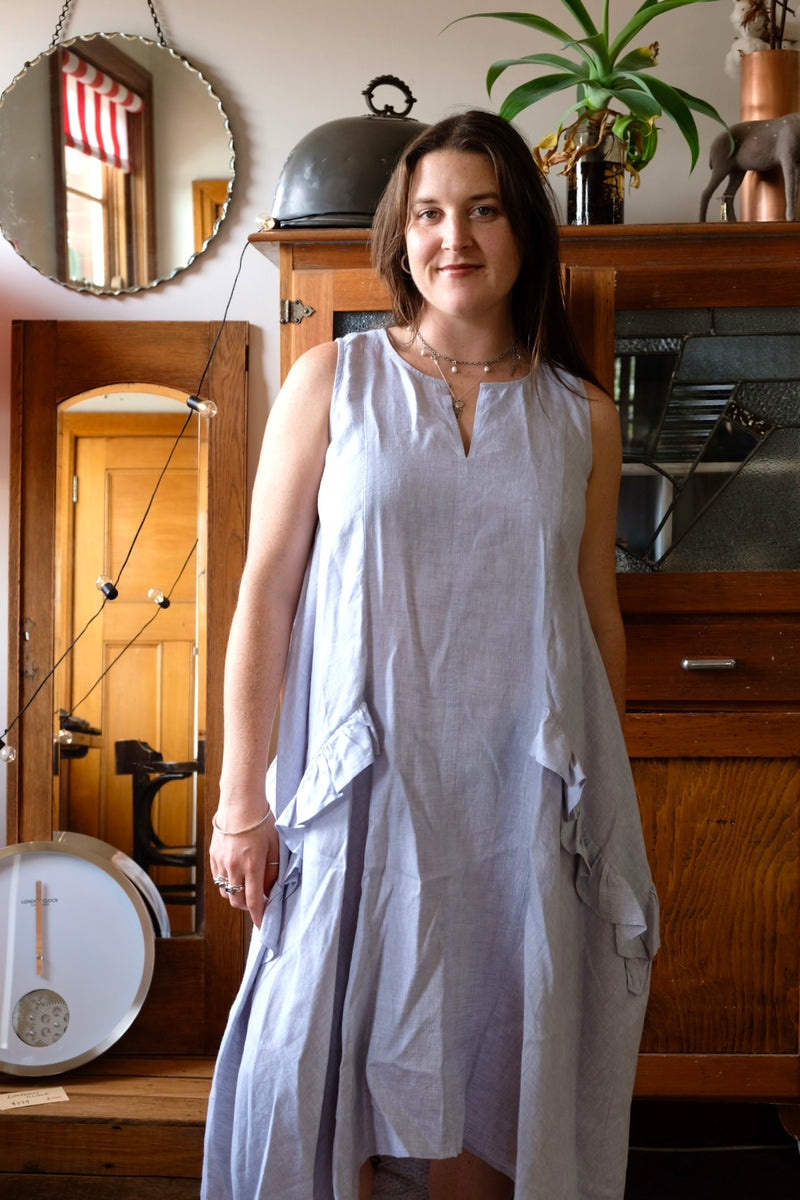 Tarla Dress - Pearl Blue