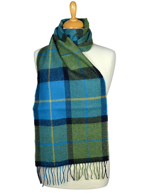 Lambswool Scarf - Shannon Check; made in Ireland